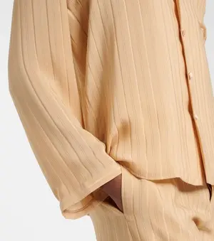 Saint Laurent Striped Silk Button-down Shirt