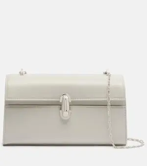 Savette Symmetry Chain Mini Crossbody Bag - White