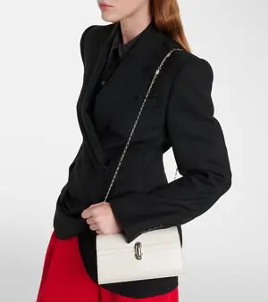 Savette Symmetry Chain Mini Leather Crossbody Bag