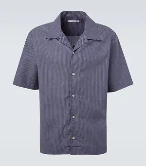 Givenchy Checked Cotton Bowling Shirt - Blue