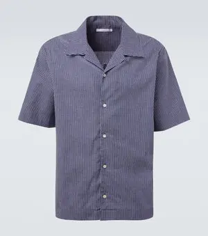 Givenchy Checked Cotton Bowling Shirt - Blue