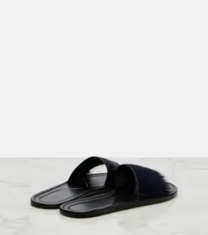 THE ROW Malick Calf Hair Slides