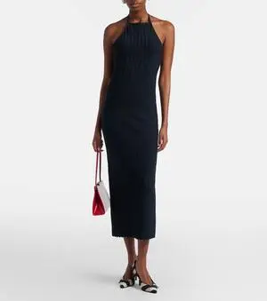 Jacquemus Knitted Midi Dress - Blue