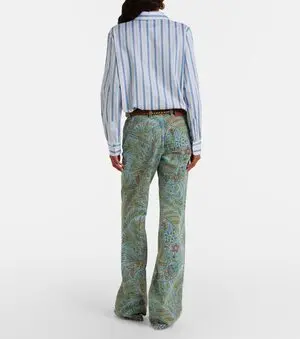 Etro Paisley Flared Jeans - Blue
