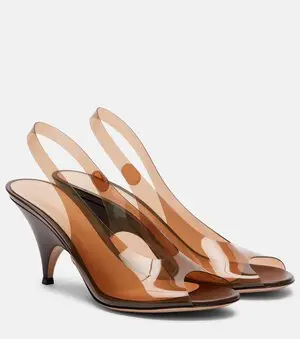 GIANVITO ROSSI Tpu Slingback Sandals - Brown