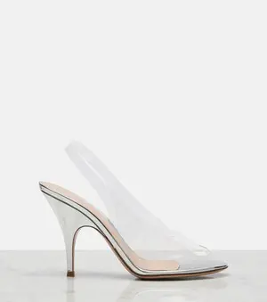 GIANVITO ROSSI Sophia Slingback Sandals - Silver