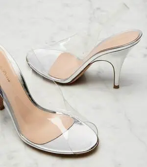 GIANVITO ROSSI Sophia Slingback Sandals - Silver