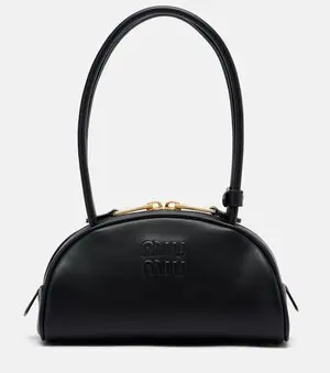 Miu Miu Small Leather Bowling Bag - Black