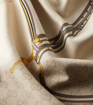 Gucci Gg Printed Wool Blanket