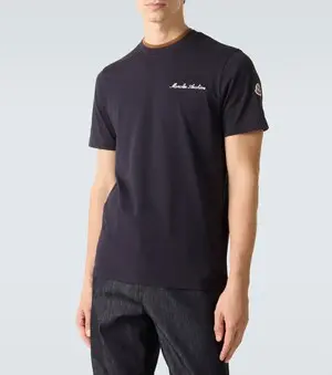 Moncler Archivio Cotton Jersey T-shirt - Blue