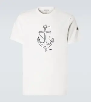 Moncler Archivio Cotton Jersey T-shirt White