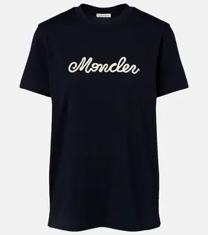 Moncler Cotton Jersey T-shirt - Blue