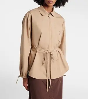 Moncler Cotton Poplin Shirt - Beige