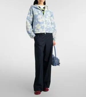Moncler Cotton Wide-leg Trousers - Blue