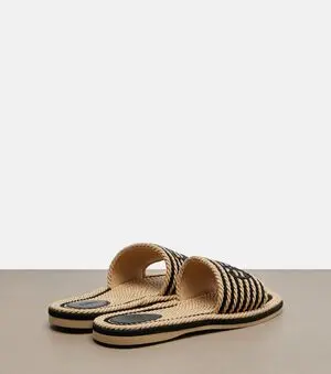 Chloé Logo Slides - Black