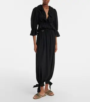 Chloé Logo Slides - Black