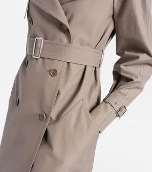 Max Mara Pancia Cotton Gabardine Trench Coat