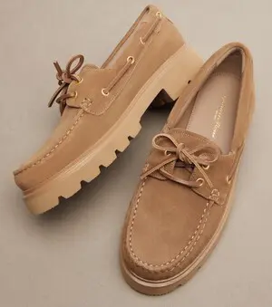 GIANVITO ROSSI Olonne Suede Boat Shoes