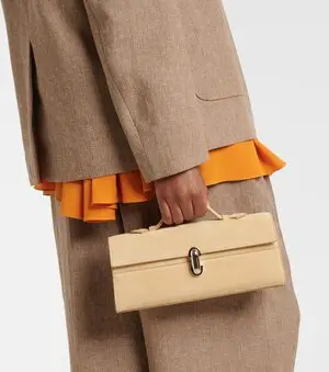 Savette Symmetry Slim Top-handle Bag - Beige