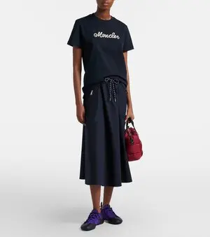Moncler Logo Cotton Jersey T-shirt
