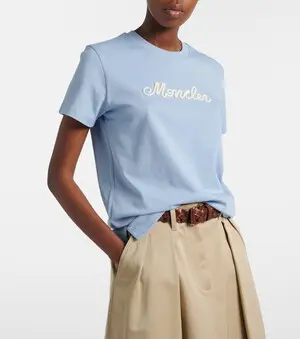 Moncler Logo Cotton Jersey T-shirt