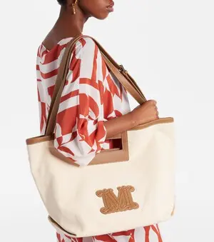 Max Mara Small Canvas Tote Bag