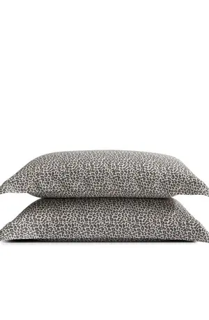 SUNDAY CITIZEN Set Of 2 Silky Pillow Shams - Leopard Print