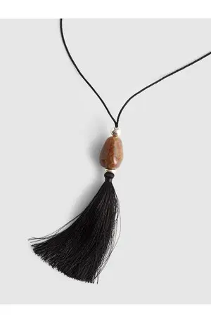 Madewell Semiprecious Stone Tassel Necklace