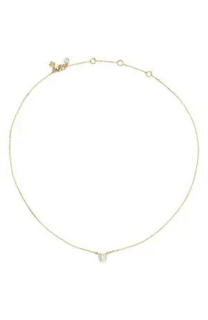 Kate Spade New York Pavé Horseshoe Pendant Necklace