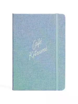 CAFÉ KITSUNÉ Textured Notebook - Blue