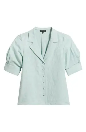 Rag & Bone Carmella Woven Shirt - Mint