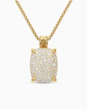 David Yurman Chatelaine Elongated Pendant Necklace - Diamond