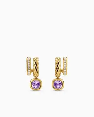 David Yurman Dy Mercer® Color Two Row Drop Earrings - Amethyst