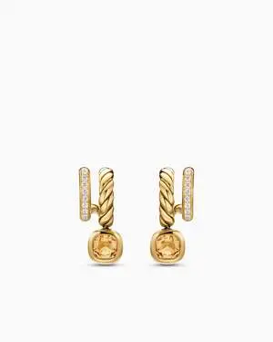 David Yurman Dy Mercer® Color Two Row Drop Earrings - Citrine