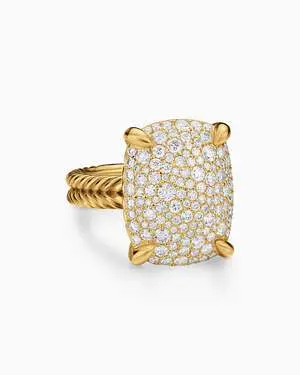David Yurman David Yurman Chatelaine Elongated Ring Diamond