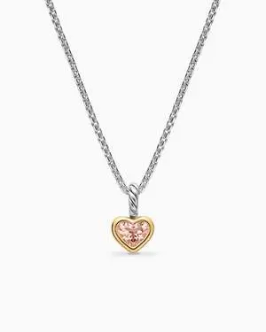David Yurman Mini Heart Amulet - Morganite