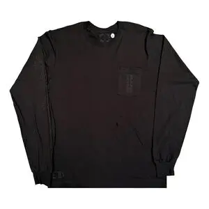 Chrome Hearts Miami Exclusive Cemetery Vertical Logo Long-sleeve - Black
