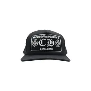 Chrome Hearts London Embroidered Patch Baseball Cap - Black