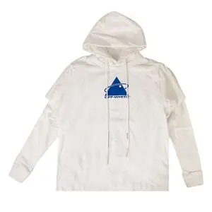 Off-White Triangle Double Sleeve Hooded Sweatshirt
