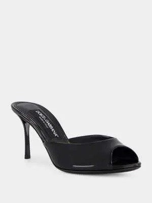 Dolce & Gabbana Patent Leather Keira Mules