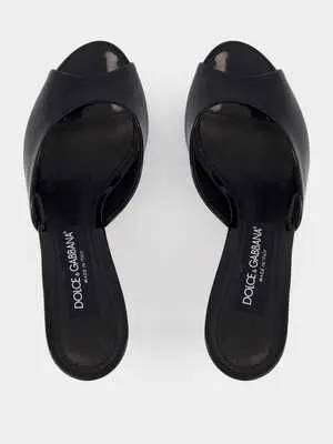 Dolce & Gabbana Patent Leather Keira Mules