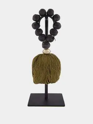 STUDIO JULIA ATLAS Prayer Bead Artwork - Black