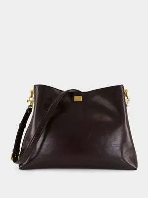 Dolce & Gabbana Large Vittoria Shoulder Bag - Brown
