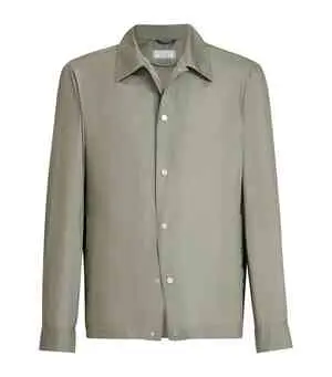 Brunello Cucinelli Silk-blend Water-resistant Shirt Jacket