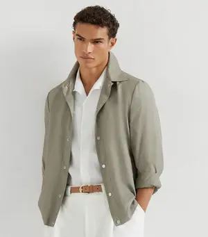 Brunello Cucinelli Silk-blend Water-resistant Shirt Jacket