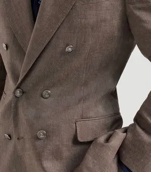 Brunello Cucinelli Linen-cotton 2-piece Suit - Brown