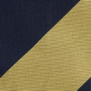 Dunhill Stripe Mulberry Silk Tie - Yellow