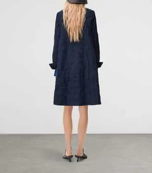 Loewe Cotton-blend Striped Shirt Dress - Navy