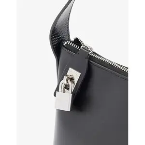 VERAFIED Leather Hobo Shoulder Bag - Black