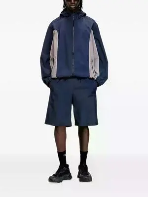 DIESEL® Hooded Panelled Jacket - Blue